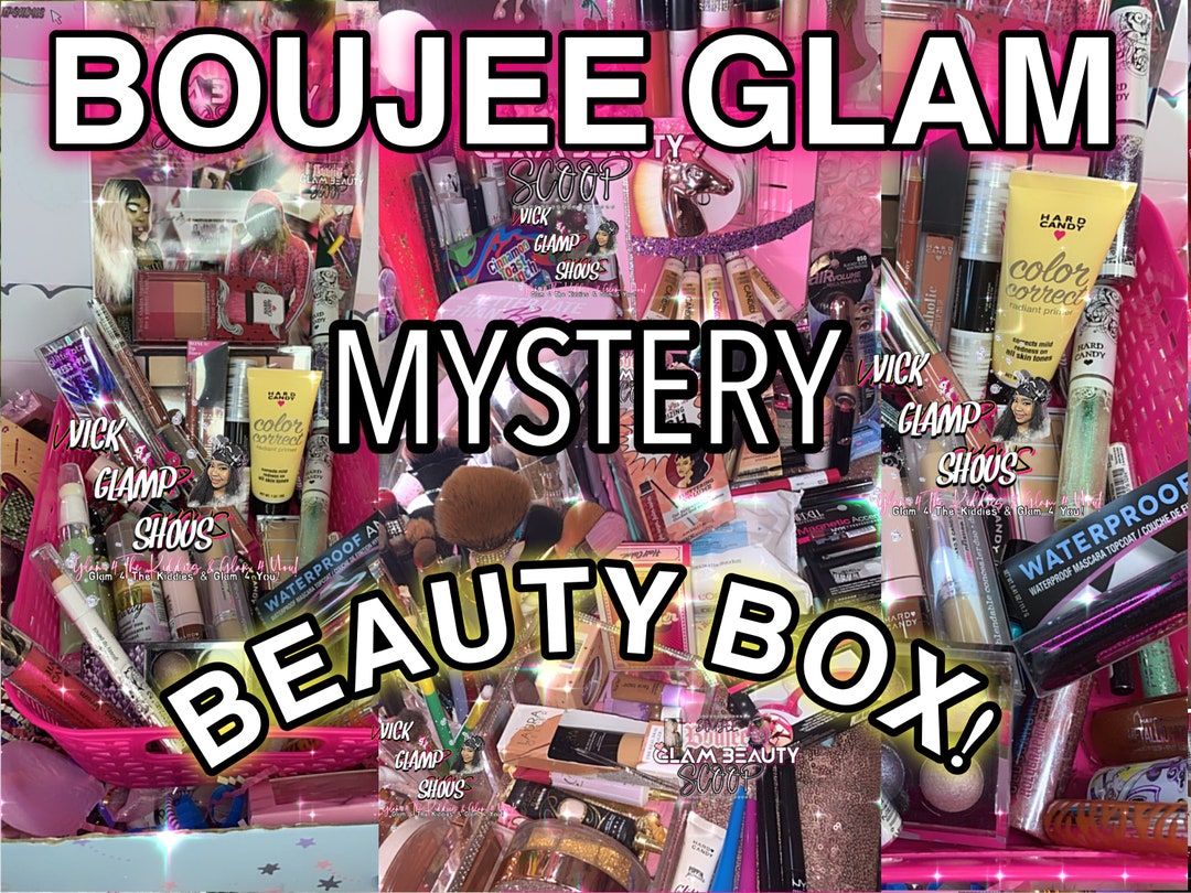 BOUJEE GLAM Beauty Box5,10,15,25 Piece Mystery Makeup Bag, Make Up ...