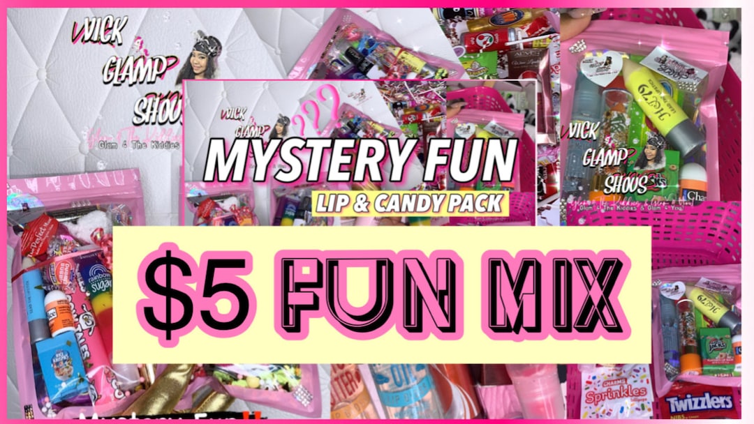 5 Piece Fun Lippie & Candy Fun Mix lipbalm Fun Pack, Candy Fun Pack ...