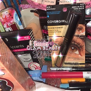 BOUJEE GLAM Beauty Box5,10,15,25 Piece Mystery Makeup Bag, Make Up ...