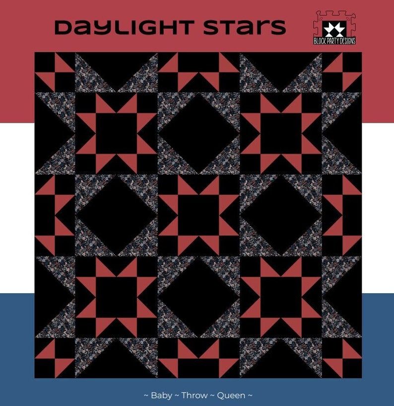 Daylight Stars Quilt Pattern - Etsy
