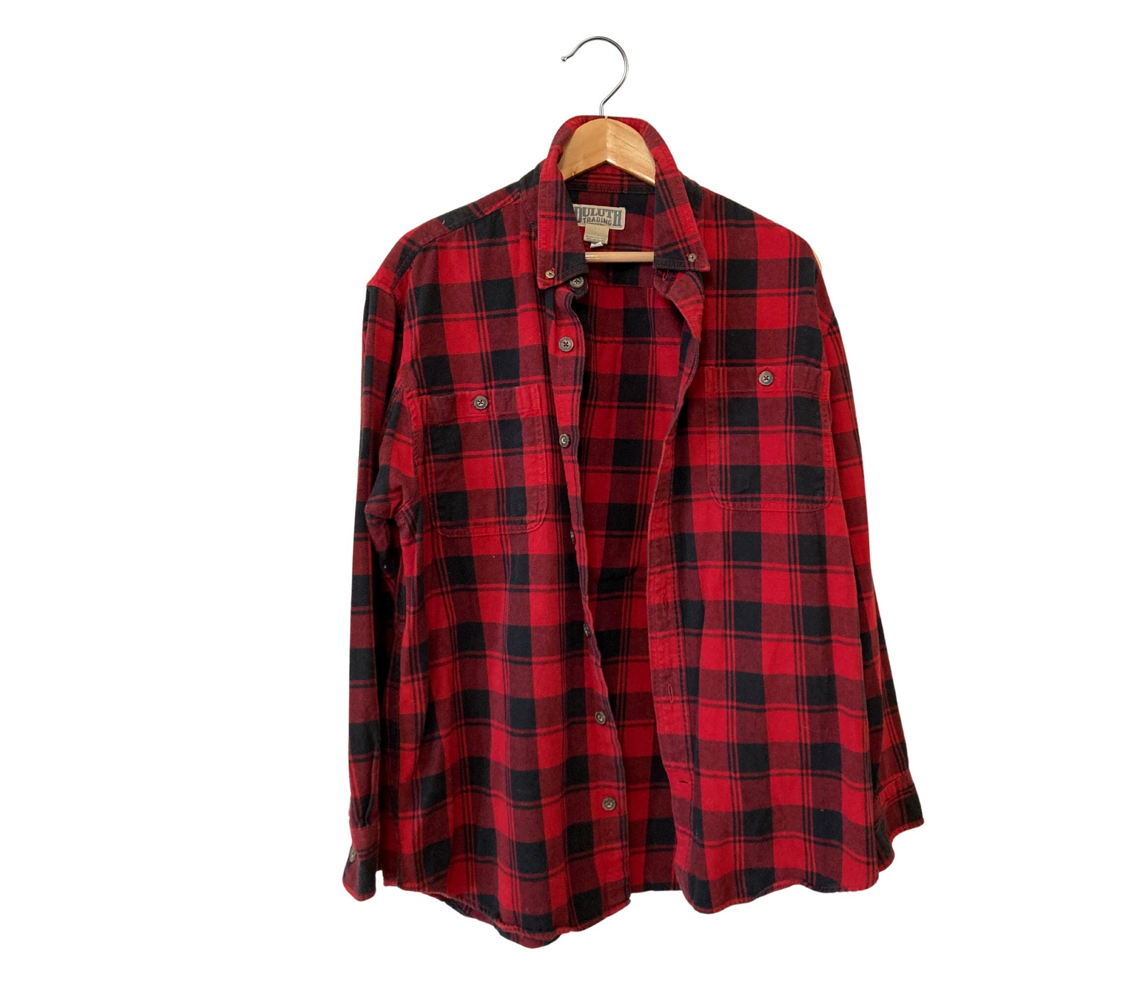 Red and Black Anime Flannel, Japanese Manga, Custom and Handmade, Gift ...