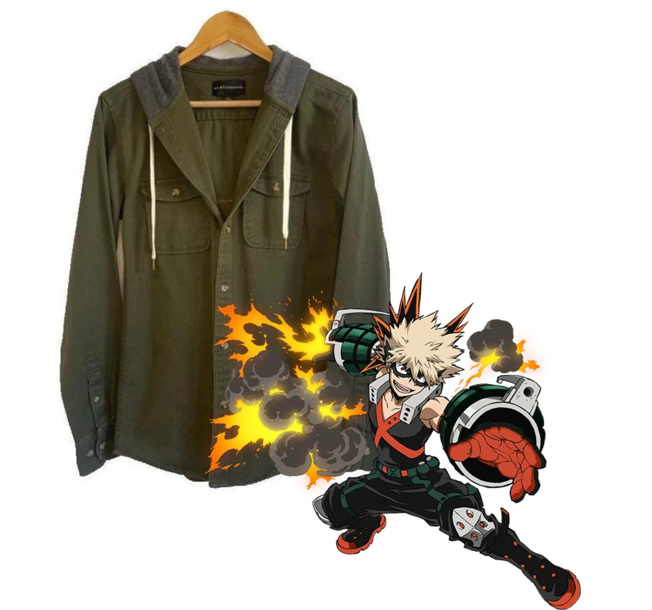 Anime Hooded Jacket, Japanese Manga, Custom and Handmade Anime Clothing ...