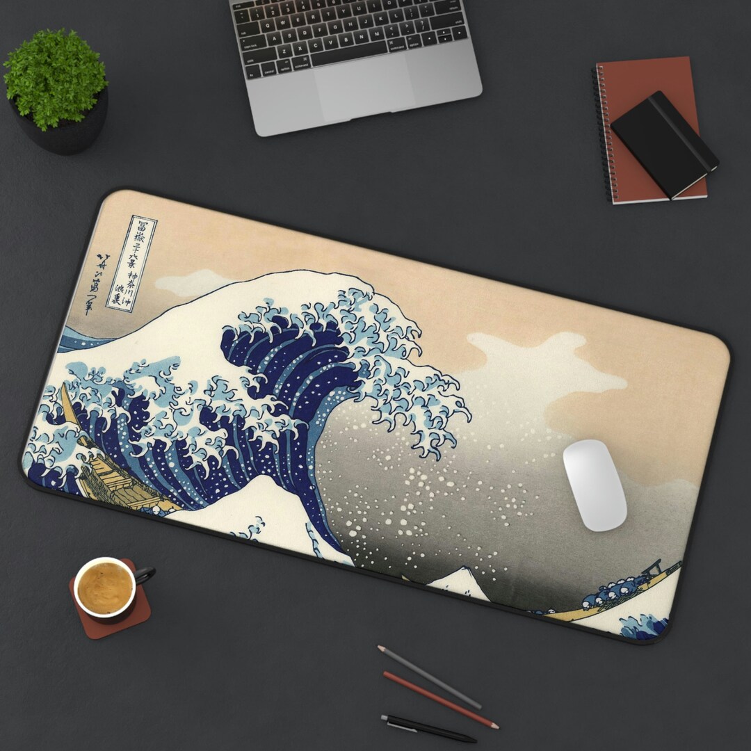 Great Wave Mouse Pad, Hokusai Art, the Great Wave off Kanagawa ...