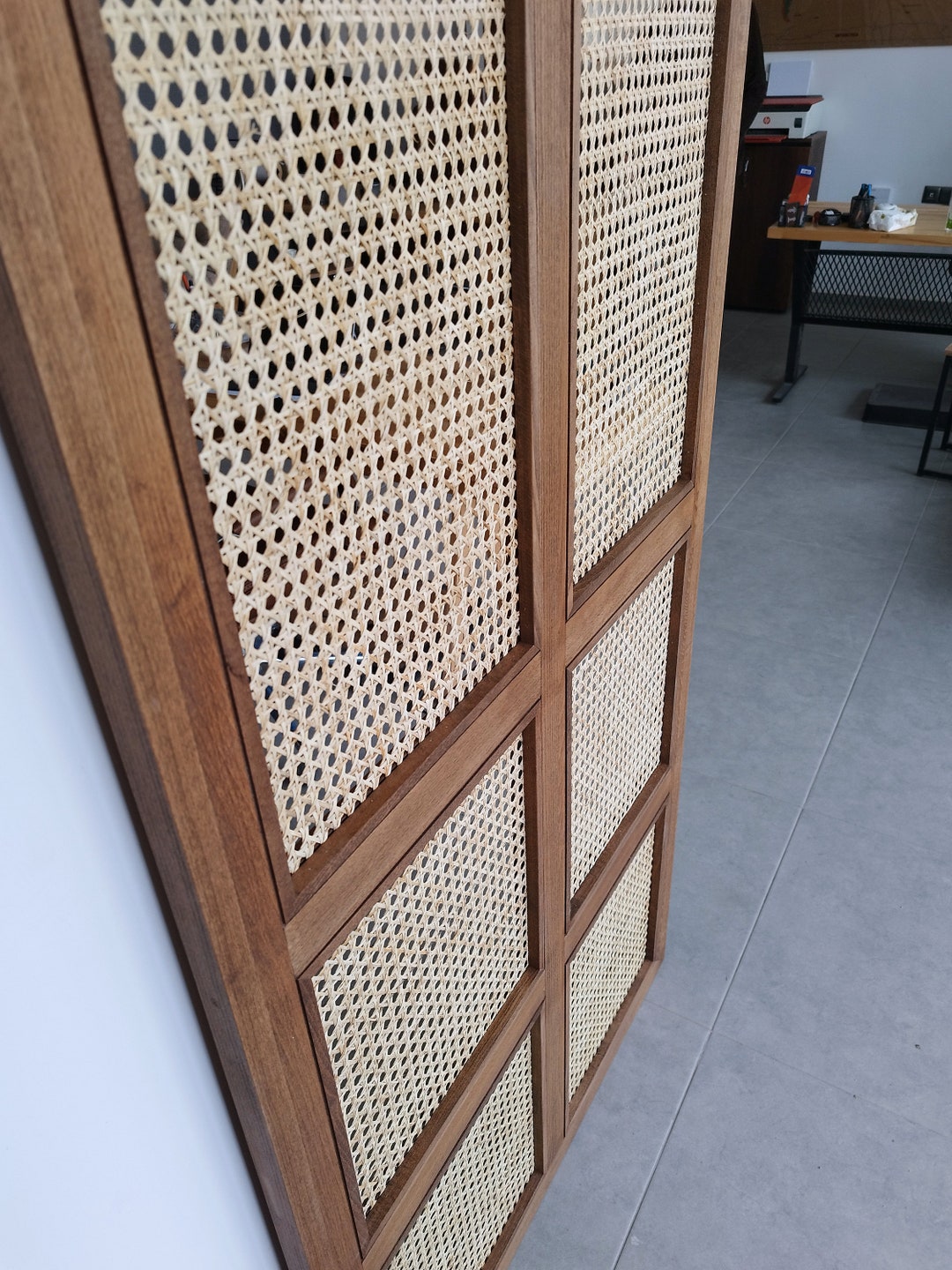 Rattan Door Panel, Sliding Door, Bi-fold Door, Folding Door, Solid Wood ...