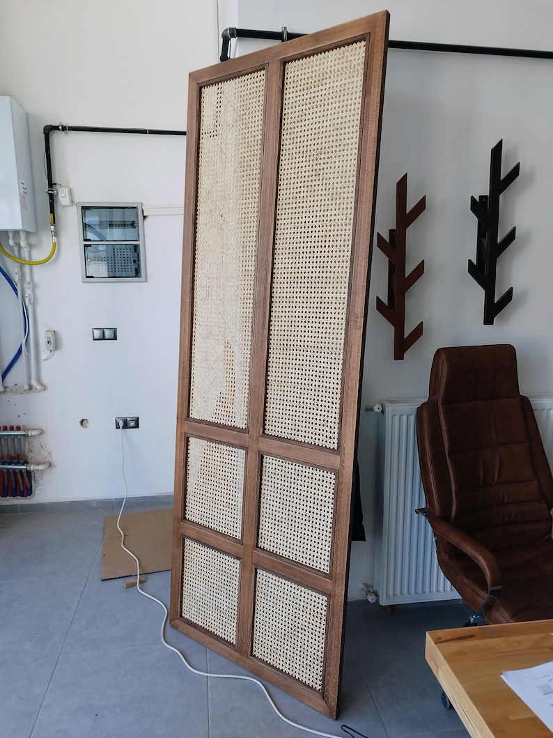 Custom-made Rattan Panel, Cane Webbing Room Divider, and Door Panel - Etsy