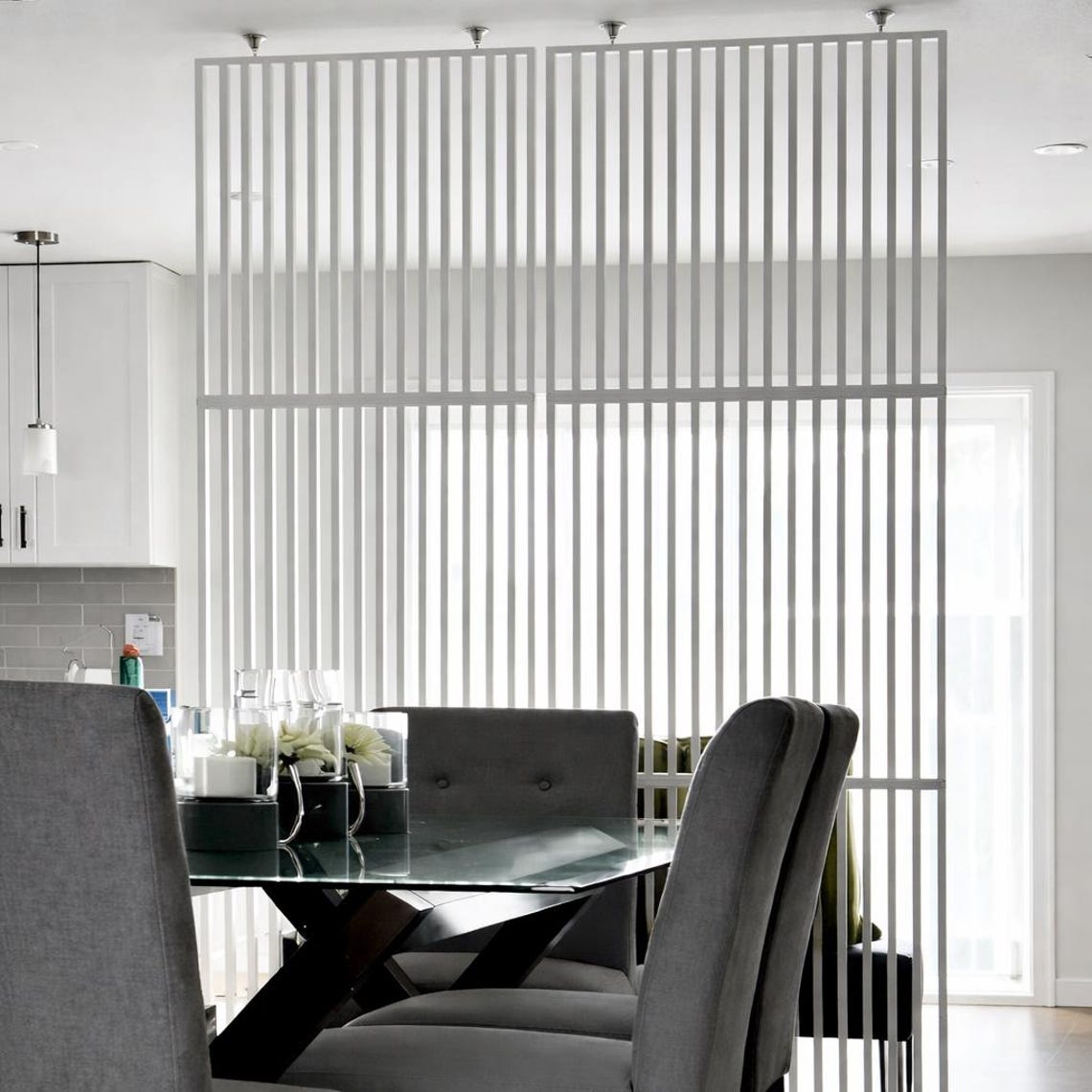 Custom Size Solid Wood Room Divider: Slatted Partition, Home Privacy - Etsy