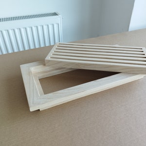 Custom Size Solid Wood Vent Cover: Handcrafted Louver - Etsy