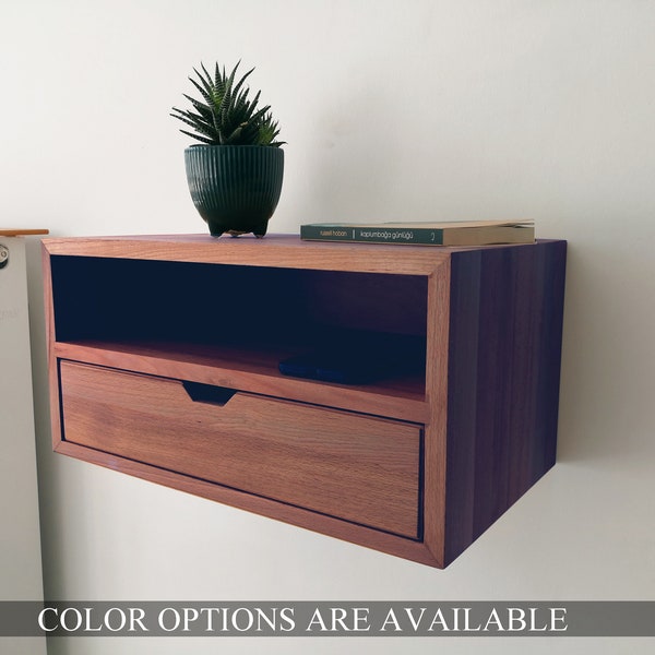 Floating Console Shelf With Drawer - Etsy