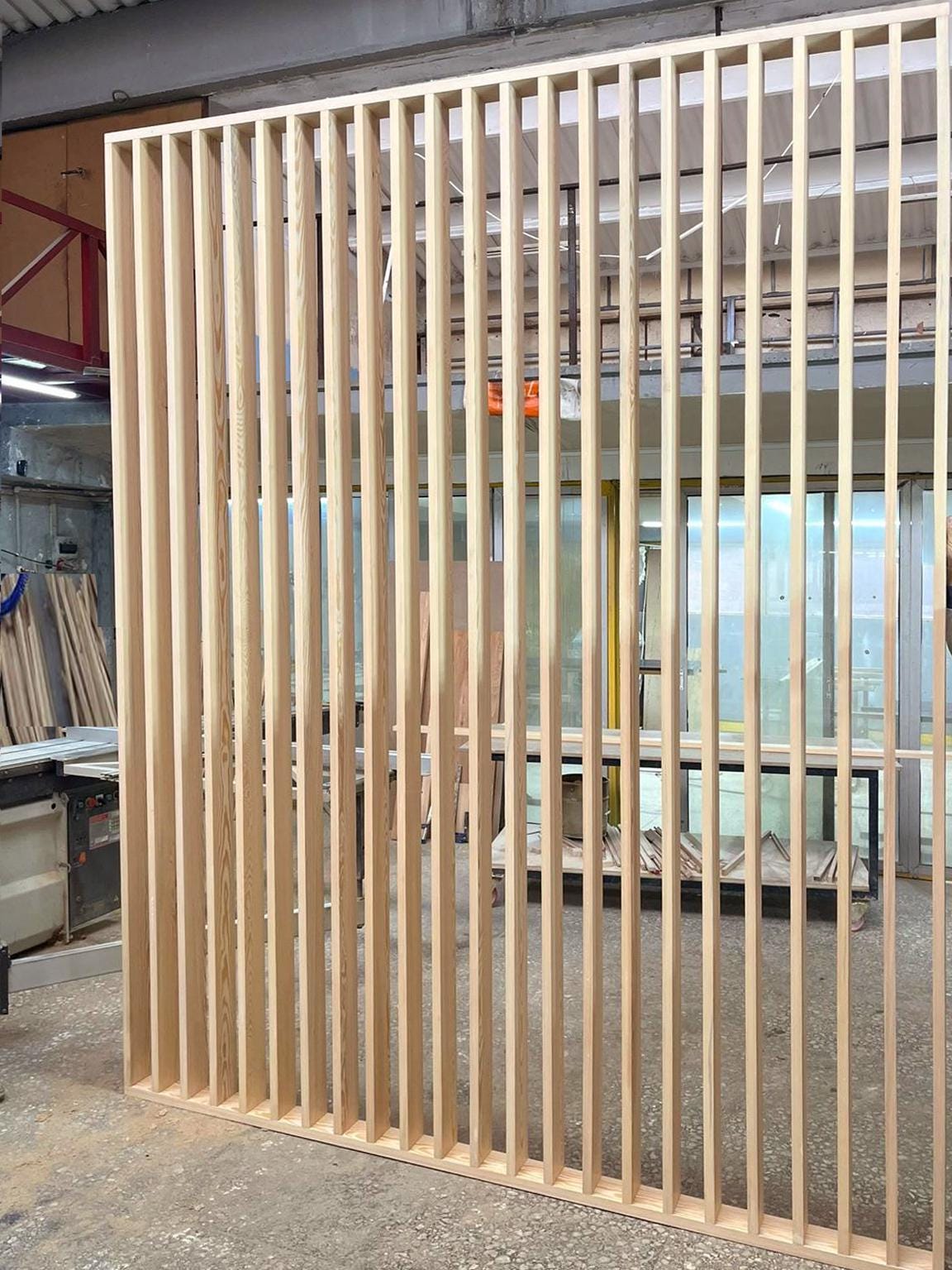 Custom Slat Room Divider: Easy Install Partition Screen - Etsy