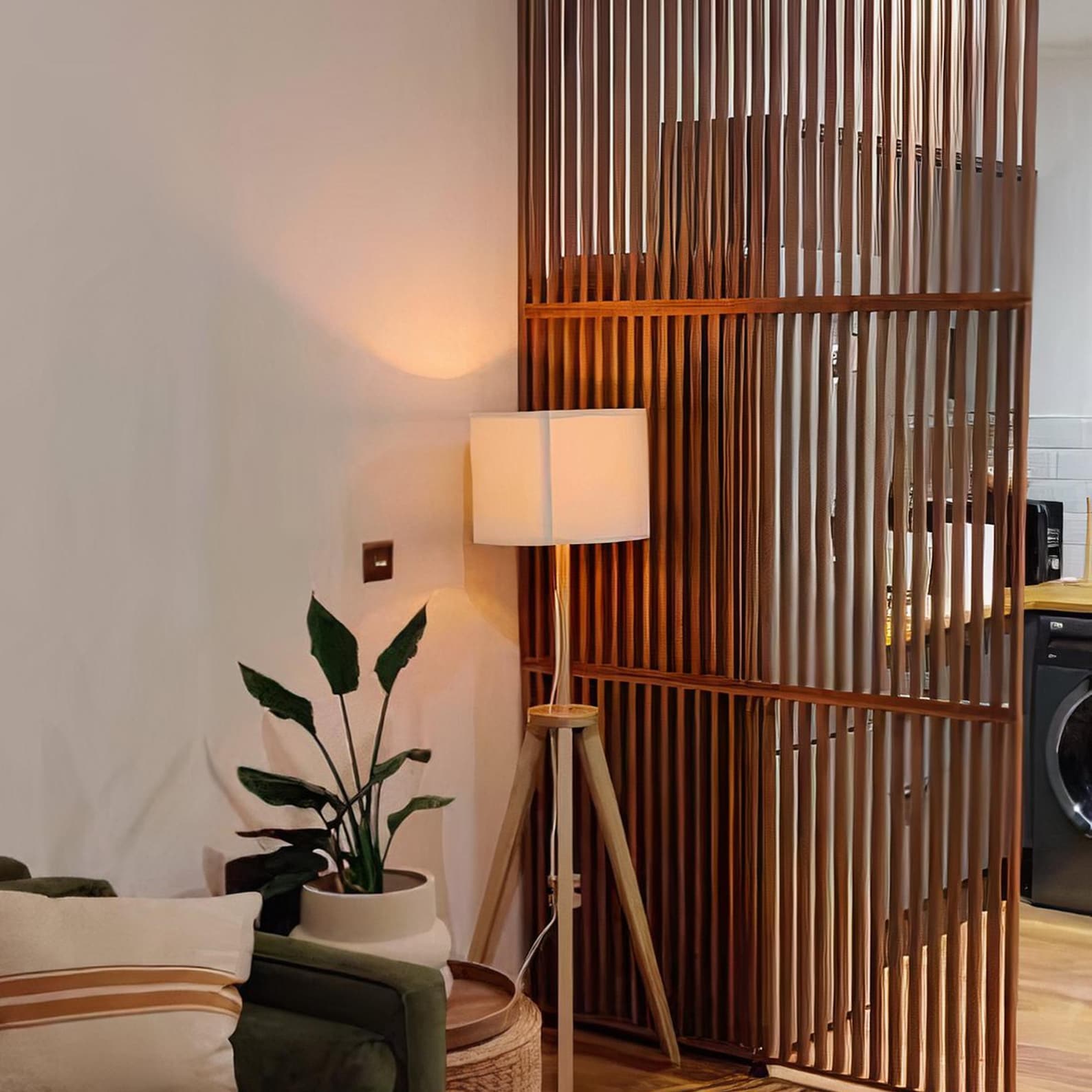 Custom Slat Room Divider: Made-to-order Partition, Easy Install - Etsy