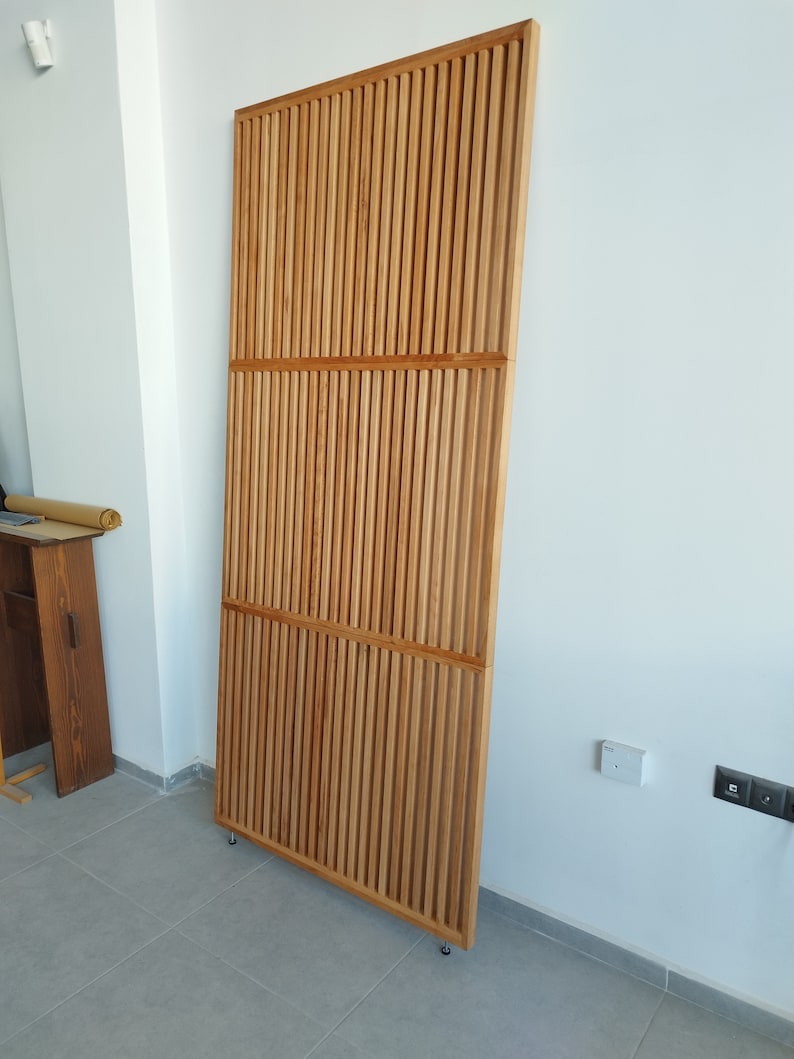 Custom Slat Room Divider: Tension or Screw Installation, Home Privacy ...