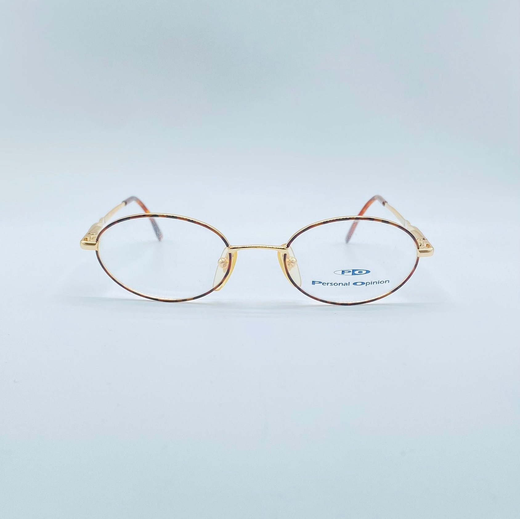 Personal Optinion 2098 605 90s Vintage Tortoise .gold Small Oval ...