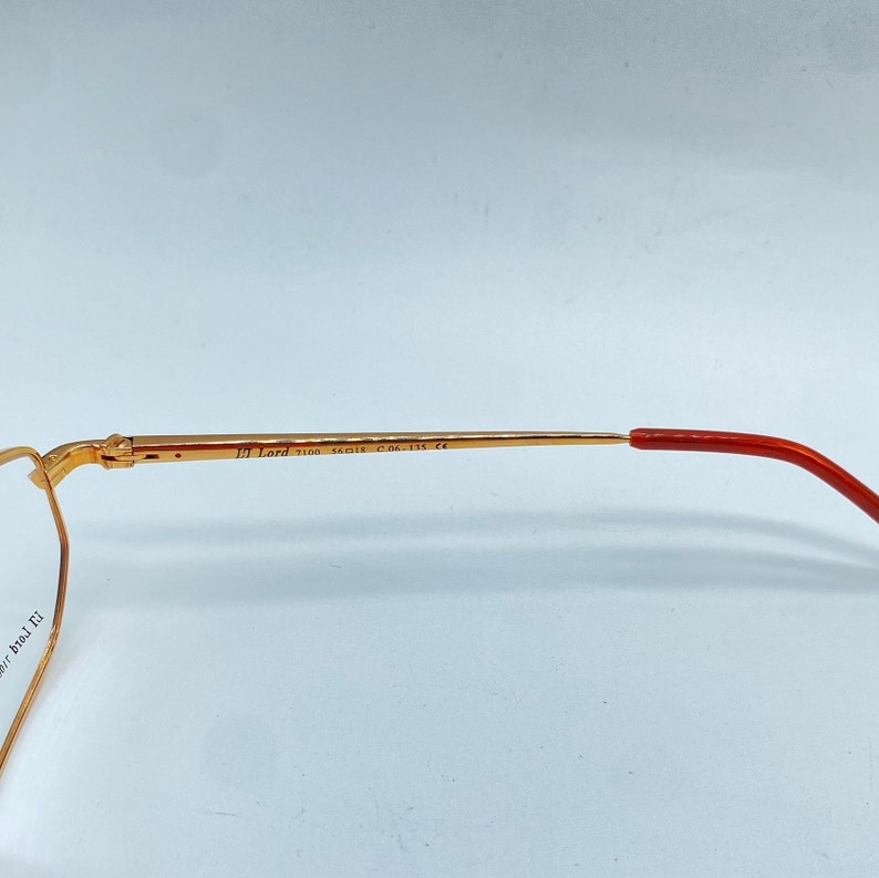 LT Lord 7100 / 90s / Vintage 22 KT Gold Plated Square Eyeglasses Women ...