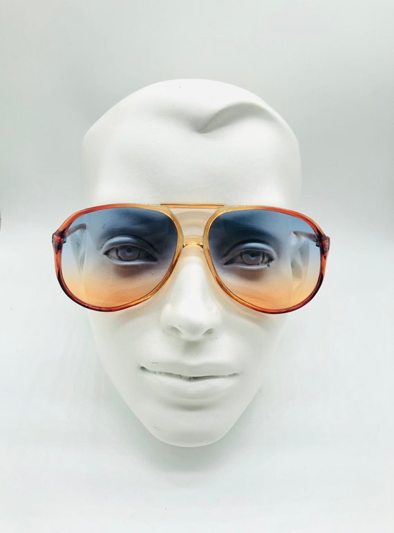 Corvette Big Aviator 70s Vintage Unique Sunglasses… - Gem