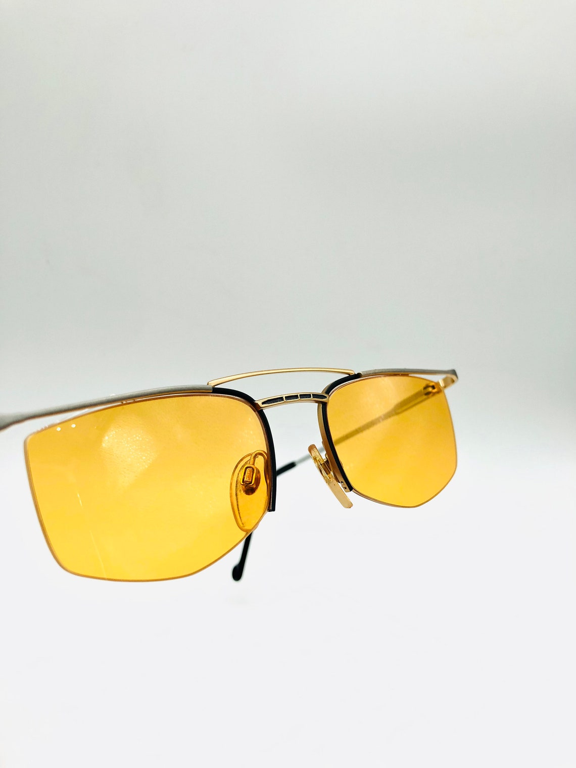 Spirit Power 2024 / 80s / Vintage Half Rim Unique Sunglasses / - Etsy