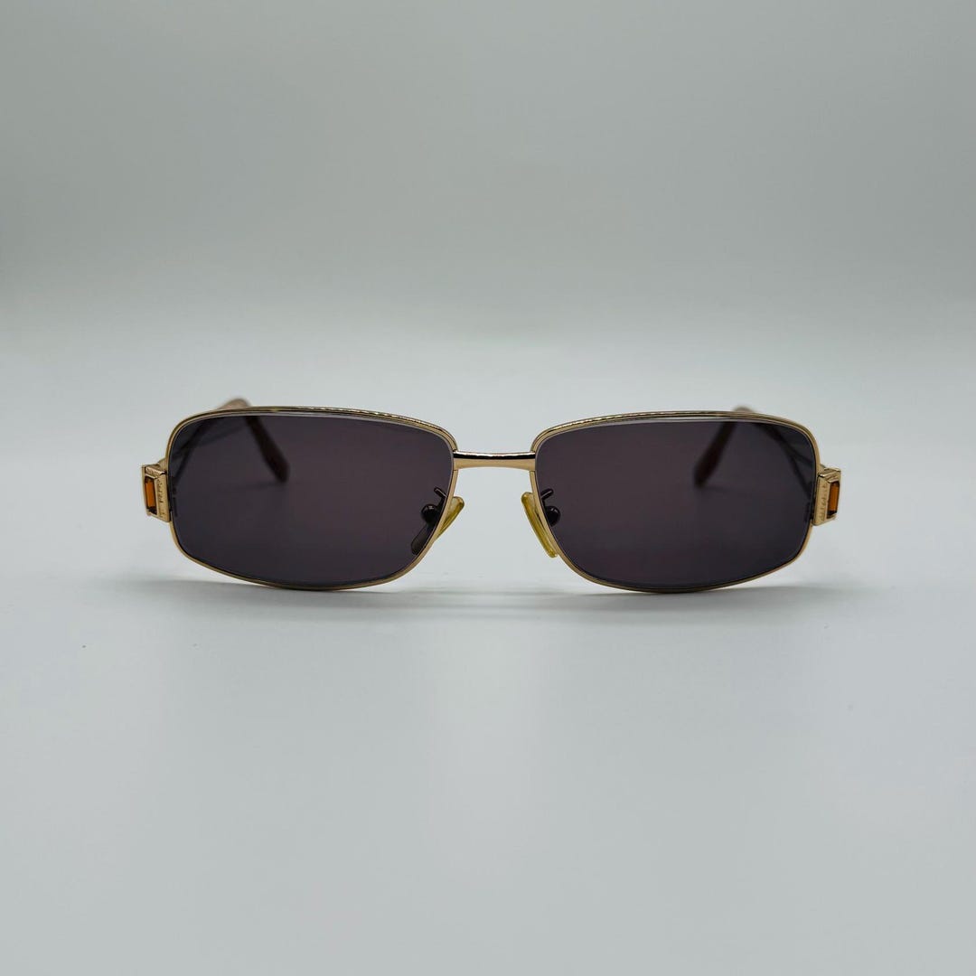 Versace Mod. N81-H / Vintage Gold Squareclassic Medusa Logo on Temples ...