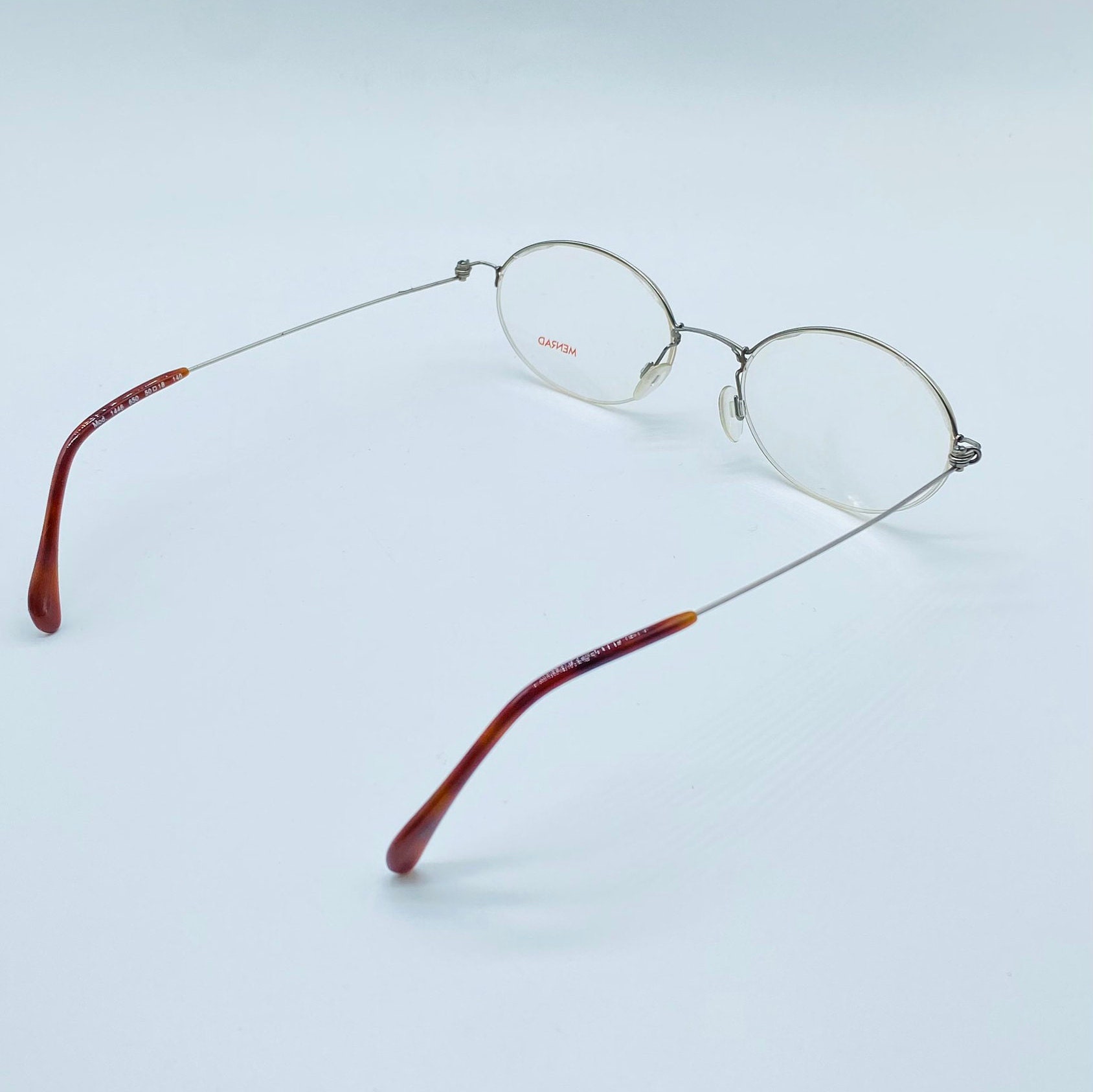 Menrad Mod. 1446 650 90'S Vintage Half Rim Titanium Oval Eyewear Mens ...