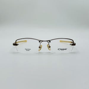 Osse Mod 044 , 90s , Vintage Small Cat Eye Rimless Cute Eyeglasses Men ...