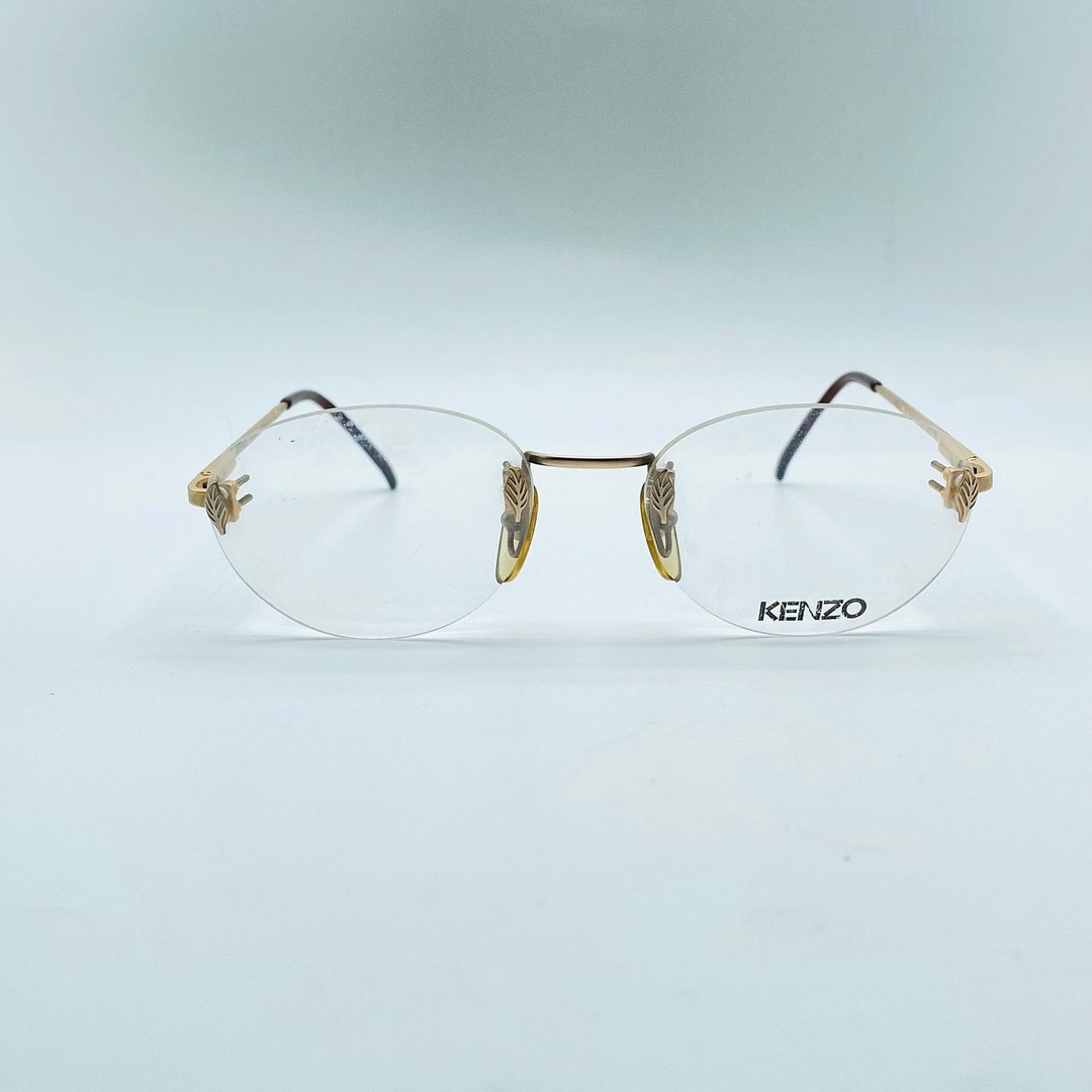 Kenzo K 159J 80s Vintage Oval Rimless Unique Eyeglasses Women & Men ...