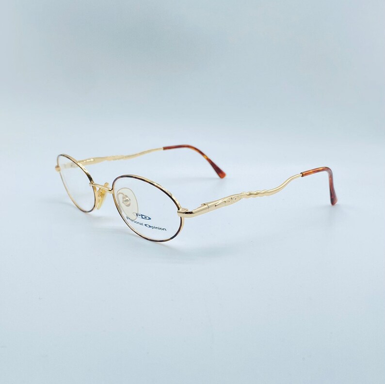 Personal Optinion 2098 605 90s Vintage Tortoise .gold Small Oval ...