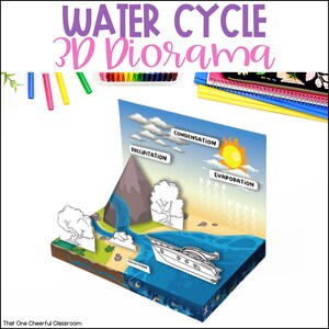 Water Cycle Project 3D Diorama Science Craft Activity - Etsy