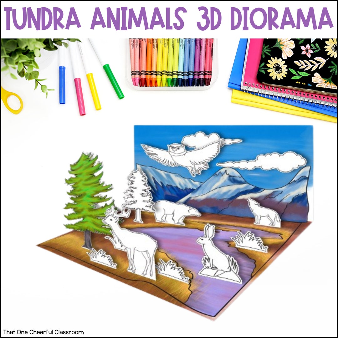Tundra Biomes Project 3D Diorama Science Pop up Craft Activity - Etsy