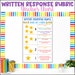 Writing Response Rubric Anchor Chart Poster Tearproof and Waterproof ...
