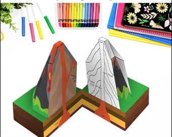 Water Cycle Project 3D Diorama Science Craft Activity - Etsy