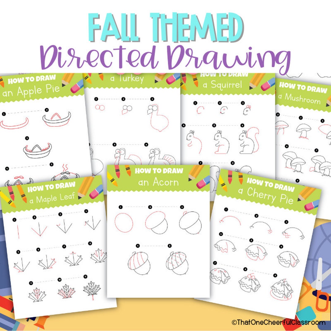 Fall Directed Drawing Activities How to Draw Step by Step Drawing ...