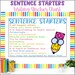 Sentence Starters Writing Anchor Chart Tearproof and Waterproof ...