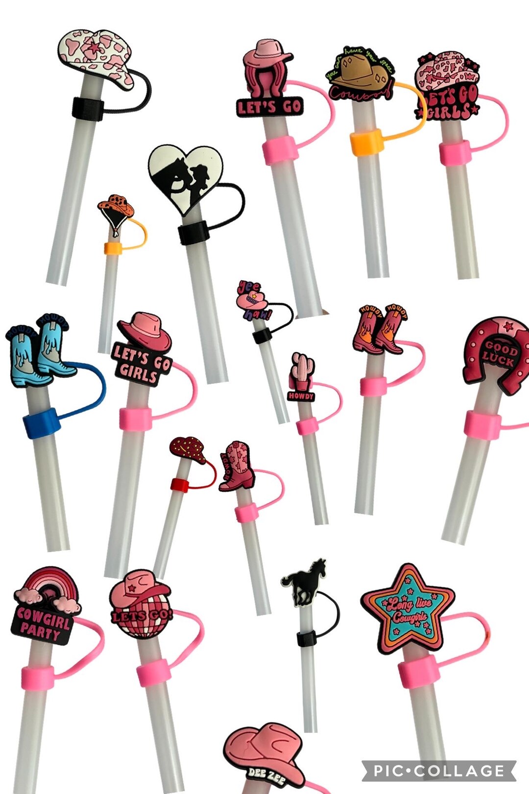 Cowgirl Straw Toppers for Stanley Tumbler Cups. Gifts for Her, Stanley ...