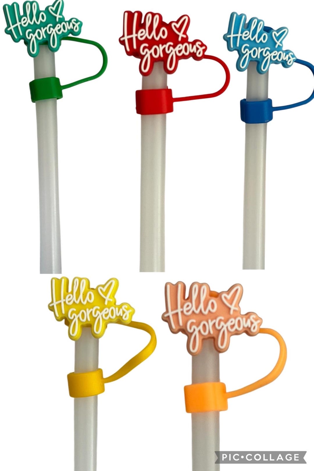 Hello Gorgeous Straw Toppers. Gifts for Her, Stanley Straw Topper ...