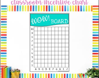 WOW Board Anchor Chart hard Good Option 5 - Etsy