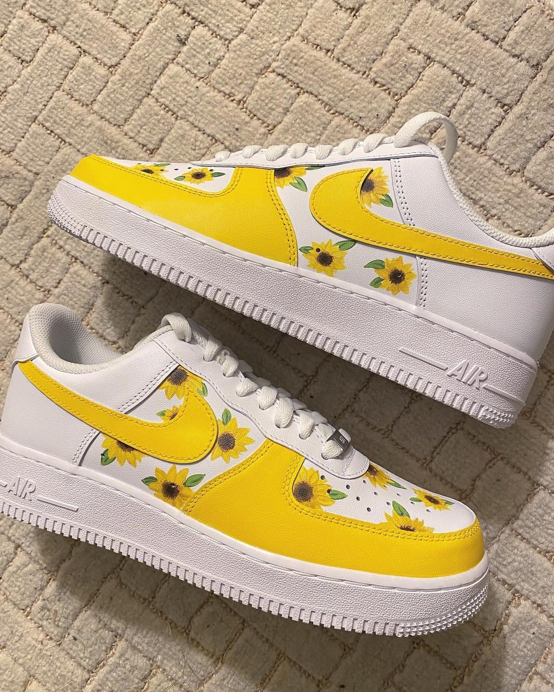 Yellow Sunflower Custom Af1 - Etsy