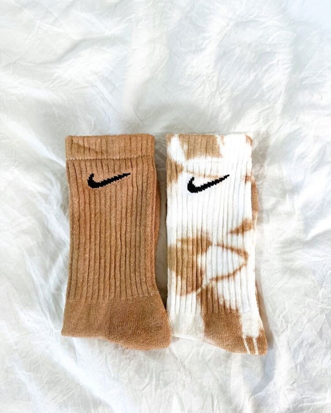 Tan Custom Dyed Nike Socks - Etsy