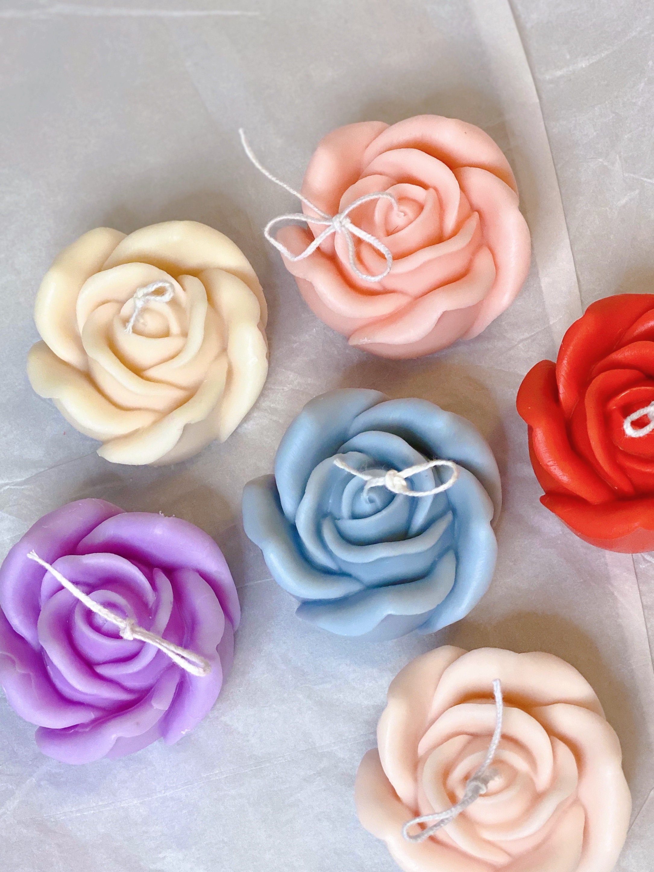 3D Rose Candleshandmade Candlesgift Ideashome Decorvalentine's Day - Etsy