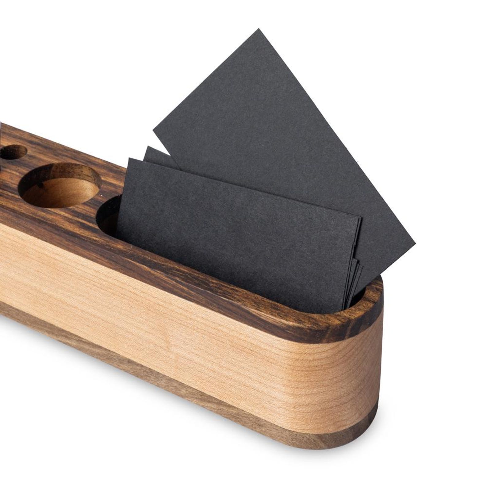 Wooden Desk Organizer Made From Walnut and Maple - Etsy