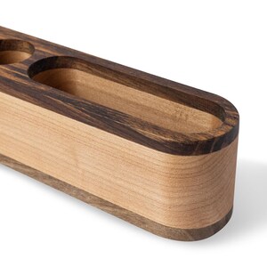 Wooden Desk Organizer Made From Walnut and Maple - Etsy