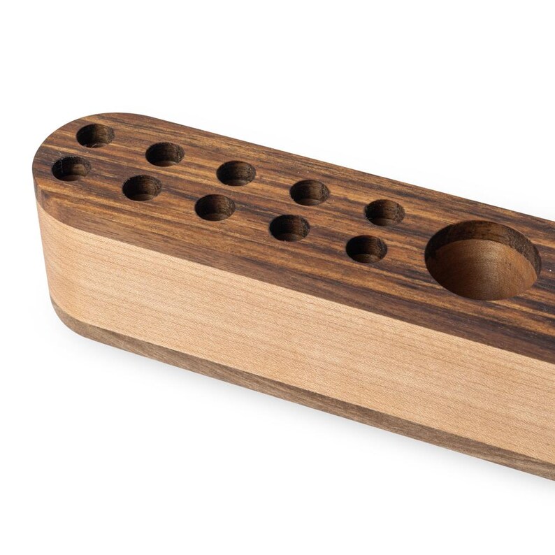 Wooden Desk Organizer Made From Walnut and Maple - Etsy