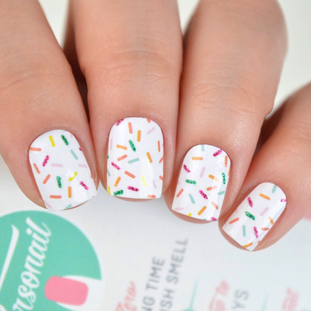 Sprinkles Nail Polish Wraps - Etsy