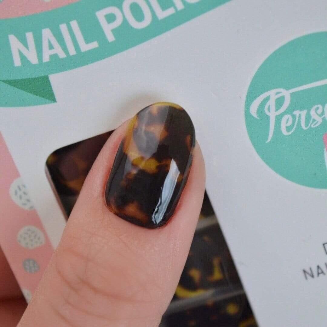 Tortoise Shell Nail Polish Wraps - Etsy