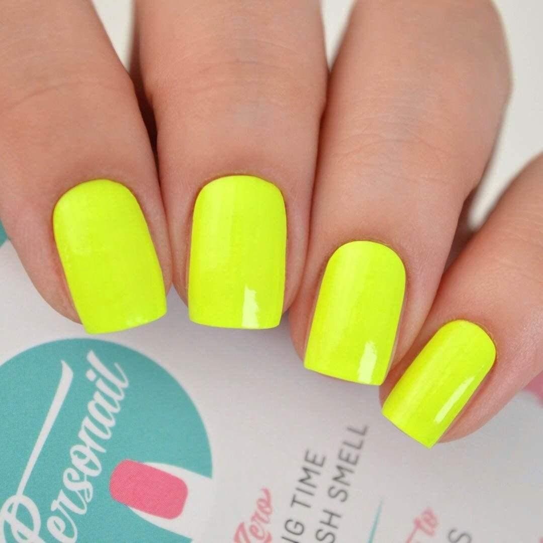 Neon Yellow Nail Polish Wraps - Etsy