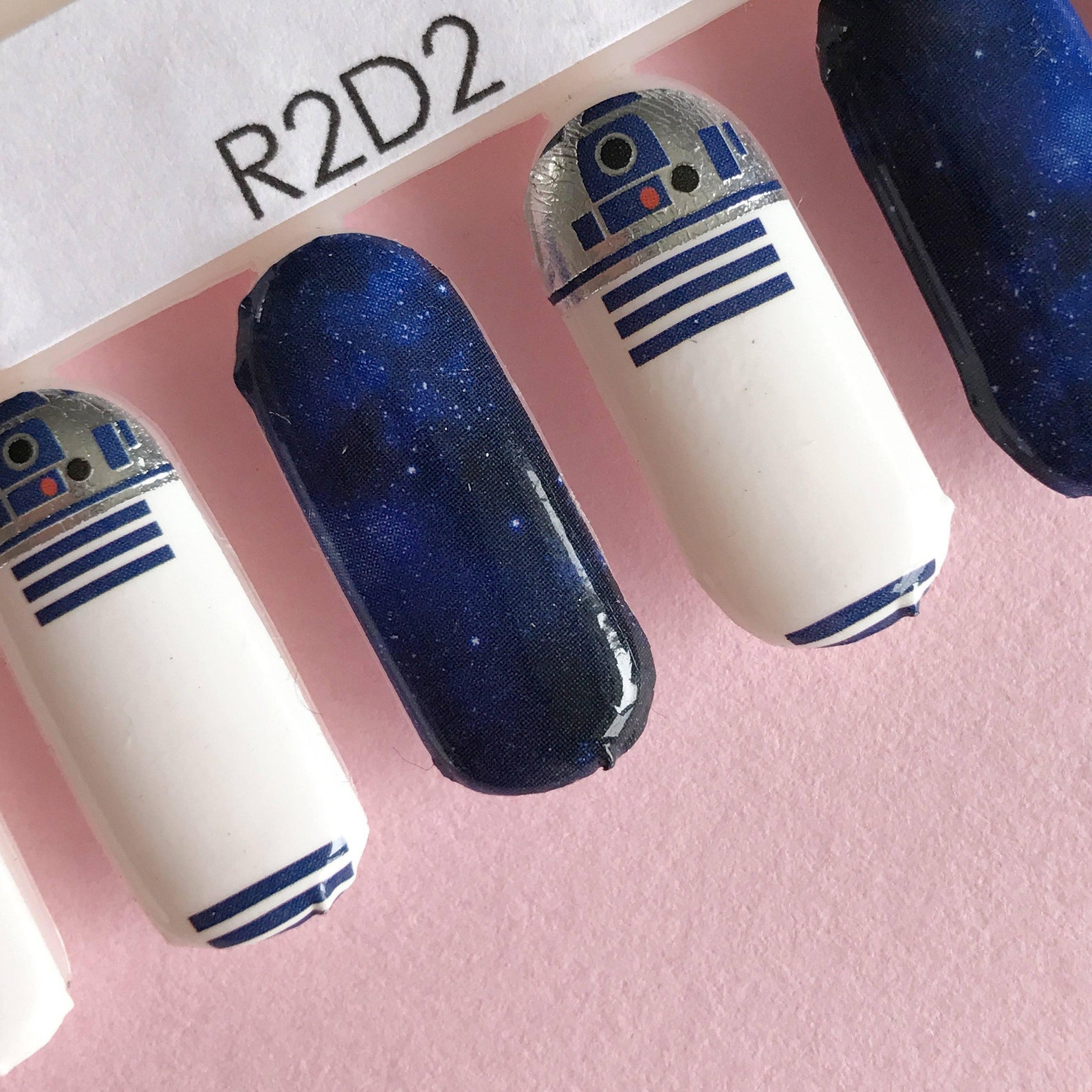 R2D2 Nail Polish Wrapsnail Polish Wraps - Etsy