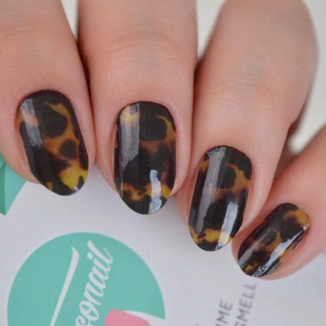 Tortoise Shell Nail Polish Wraps - Etsy