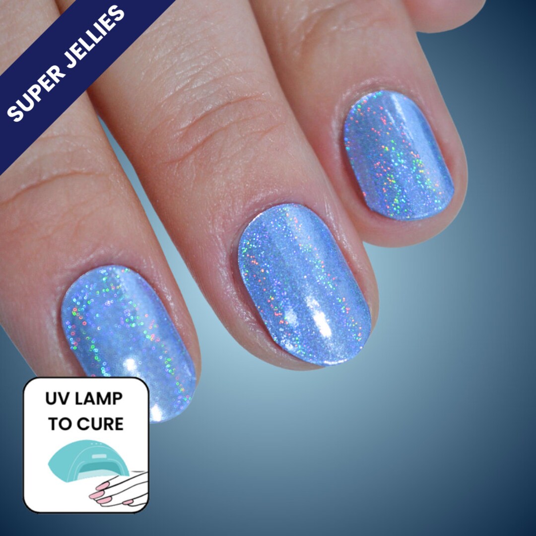 Periwinkle Purple I DIY Hard Nail Semi Cured Stickers Nail Stickers - Etsy