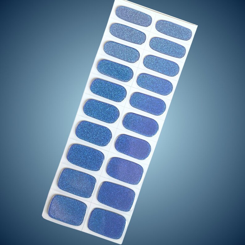 Periwinkle Purple I DIY Hard Nail Semi Cured Stickers Nail Stickers - Etsy