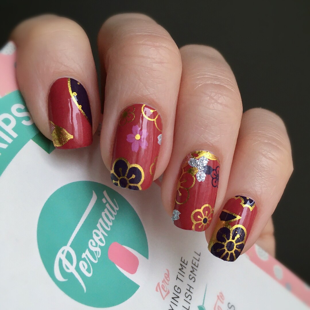 Geisha Nail Polish Wrap - Etsy