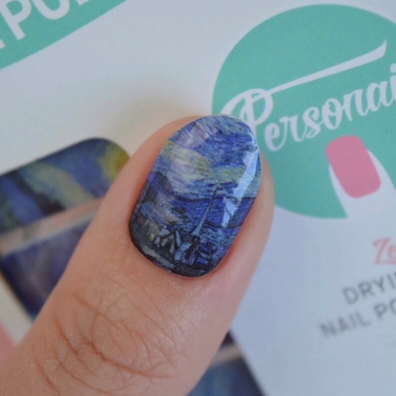 Van Gough Starry Night Nail Polish Wraps - Etsy