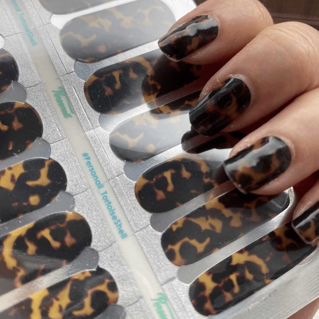 Tortoise Shell Nail Polish Wraps - Etsy