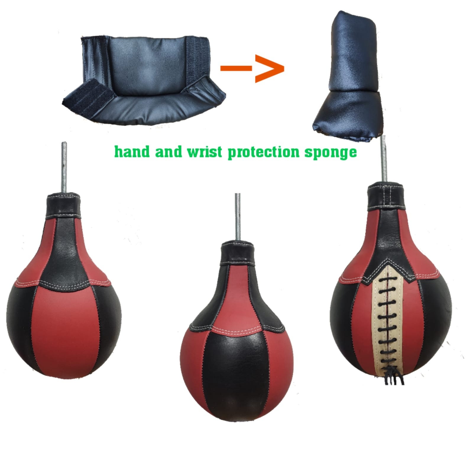 Genuine Leather Punching Bag for Arcade Boxer Machine With Rubber Chock ...